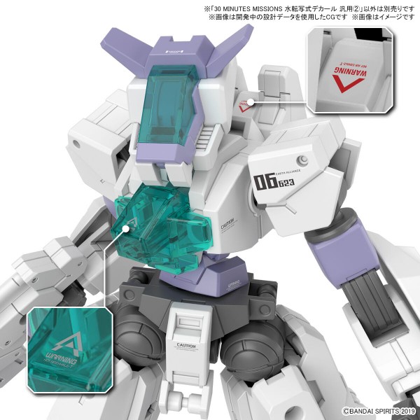 30MM - Water Transfer Type Decal General Purpose 2 - Canada Gundam