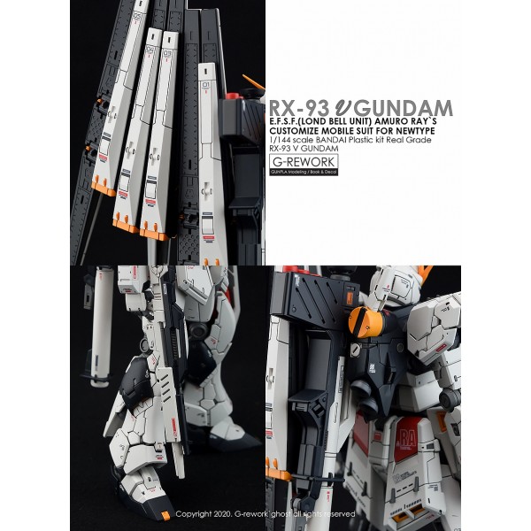 G-REWORK Decal - RG RX-93 V GUNDAM - Canada Gundam