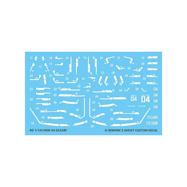 G-REWORK Decal - RG MSN-04 SAZABI - Canada Gundam